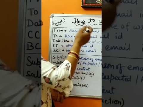 Email writing | Format of email writing| How to write email writing| Writing section