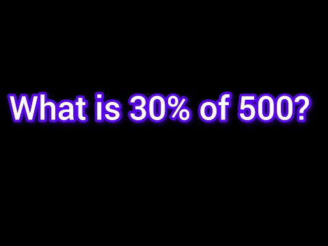What is 30% of 500?-Math Percentage Problem