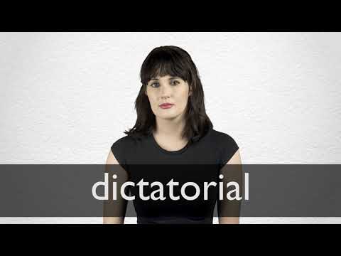 DICTATORIAL definition and meaning | Collins English Dictionary