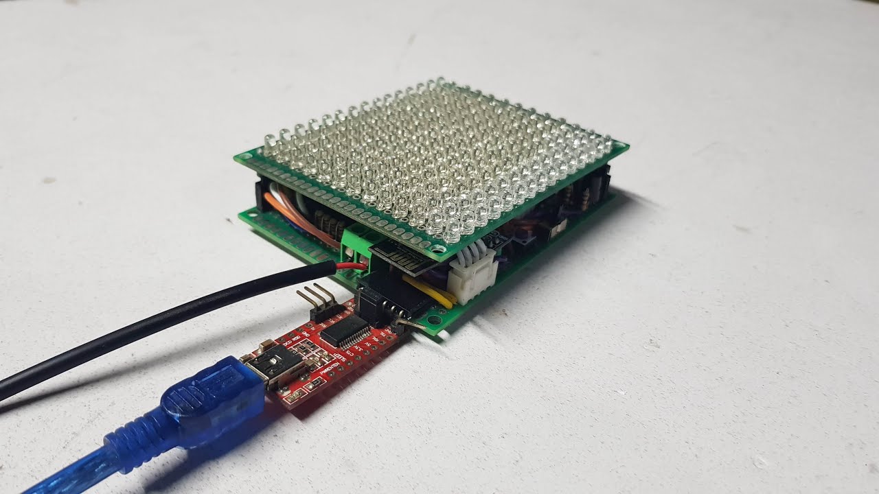 ESP-01 ESP8266 - FIRST TESTING WITH LED MATRIX