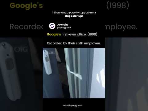 Google's First ever office in 1998