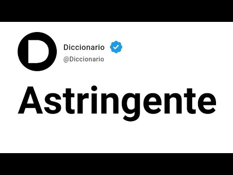 Astringente Significado En Español