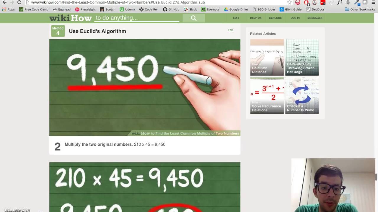 Smallest Common Multiple -- JavaScript -- Free Code Camp