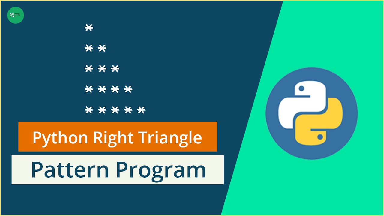 Right Triangle  Star Pattern  Python Pattern Program tutorial in Bangla