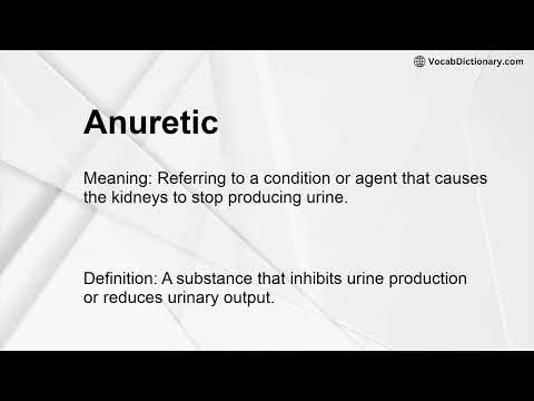 Anuretic Meaning