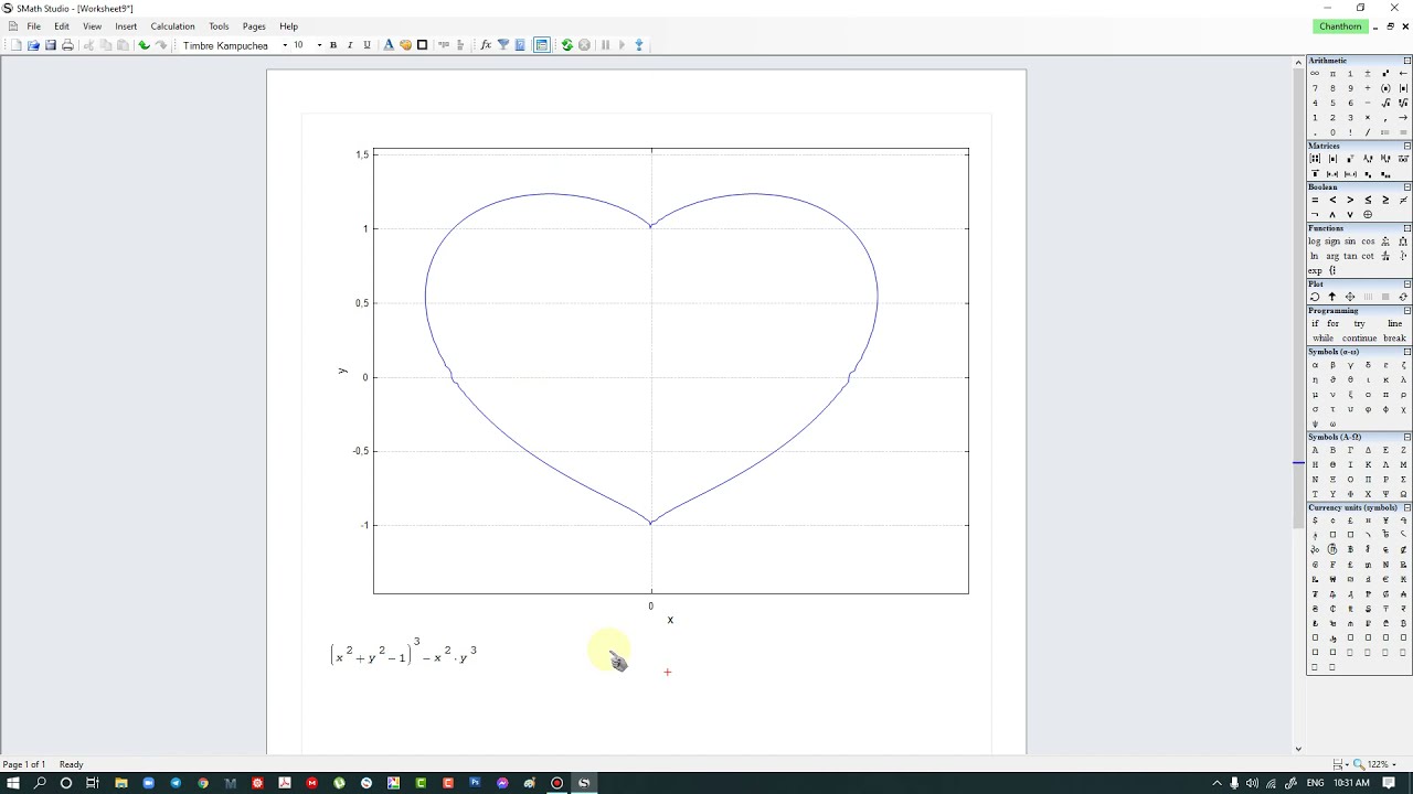 #MathCAD1 | 7 Heart Equation Smath Studio
