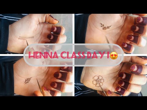 Henna class day-1…|| Henna classes by asna || Learn henna designs