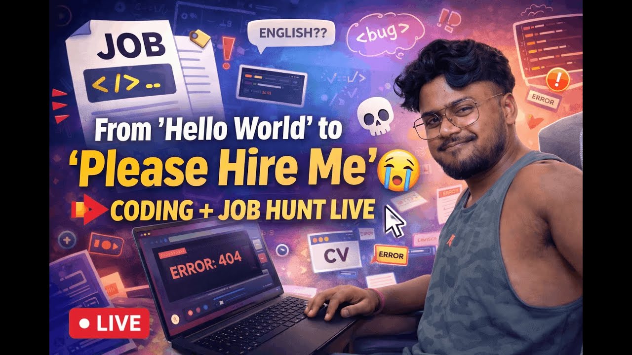 Coding Like I Know What I’m Doing 🤡 | Job Hunt Live