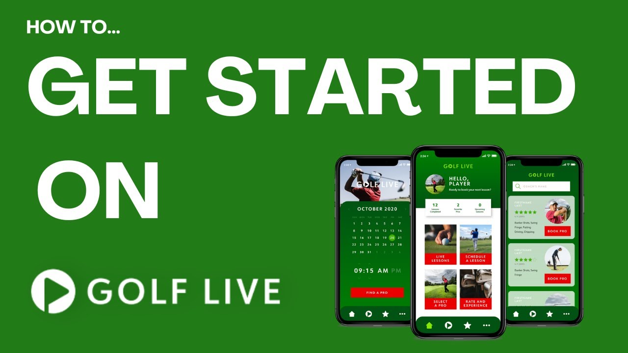 How to Get Started on Golf Live App