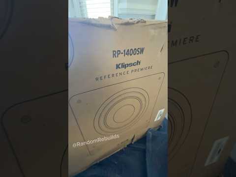 Klipsch RP-1400SW Subwoofer Unboxing #shorts #hometheater