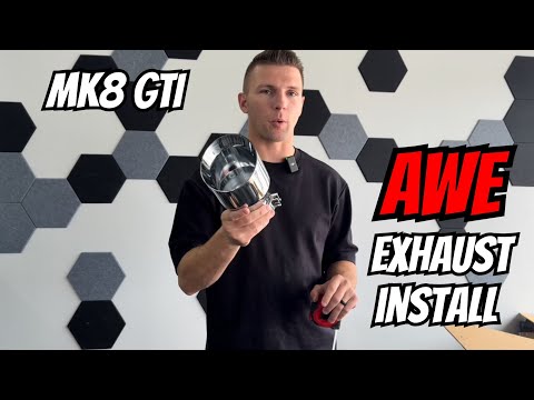 MK8 GTI AWE exhaust install and sounds!