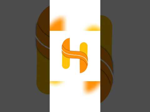H logo design pixellab #shorts