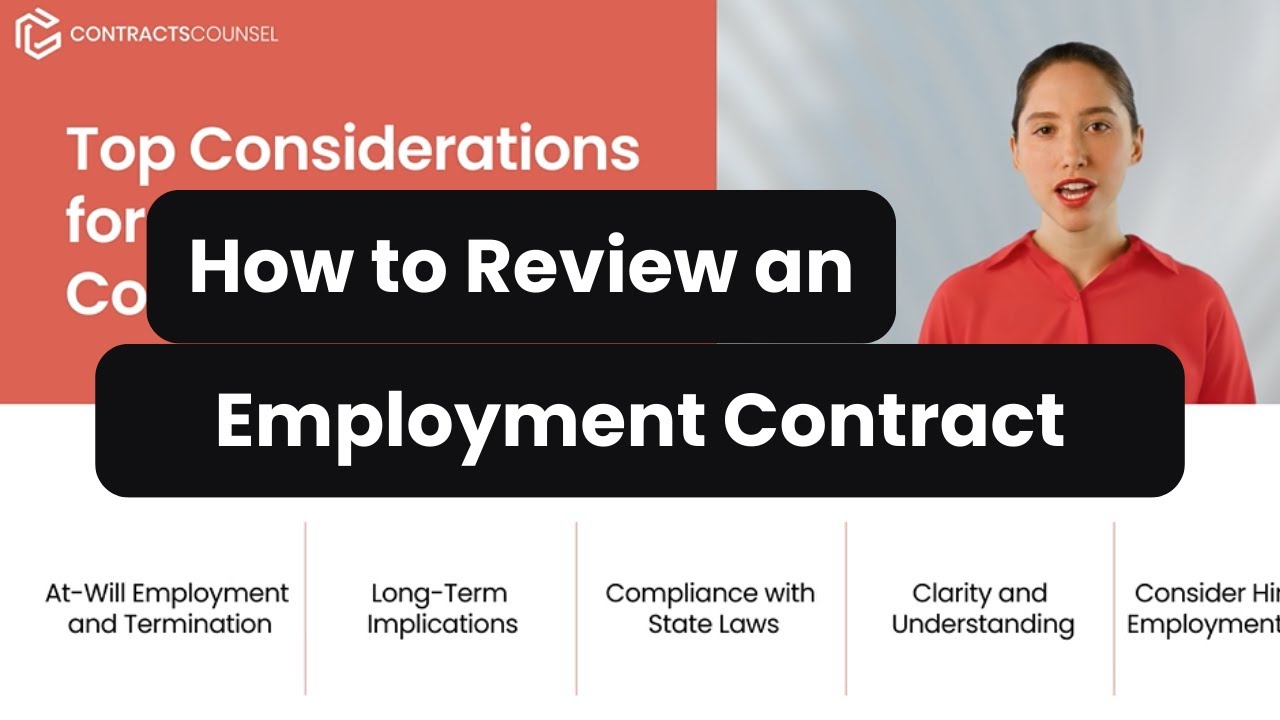 How to Review an Employment Contract [9 Terms to Not Miss]