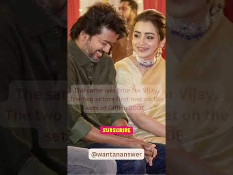 Did Vijay and Trisha dated? #shorts #fact #facts #didyouknow #celebrityfacts #celebritynews