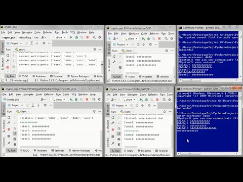 Simple Client/Server Python Chatroom w/ Sockets, Threading, & JSON (public version)