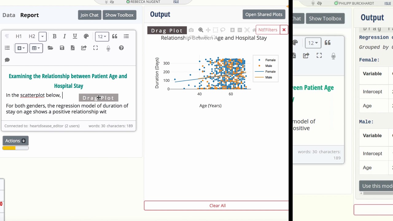 Collaborative Data Analysis in ISLE