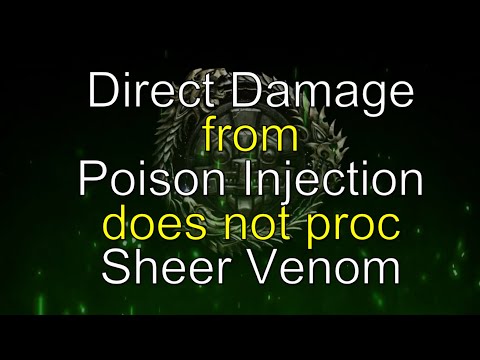 Poison Injection DD will not proc Sheer Venom — Elder Scrolls Online