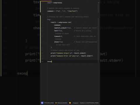 What’s the trick to using subprocess.run? Master subprocess for Running Shell Commands in Python!