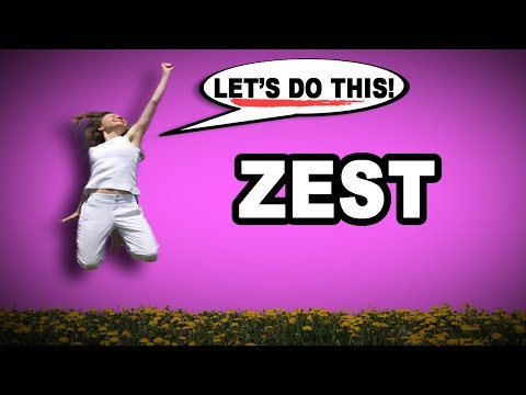 Learn English Words: ZEST - Meaning, Vocabulary with Pictures and Examples