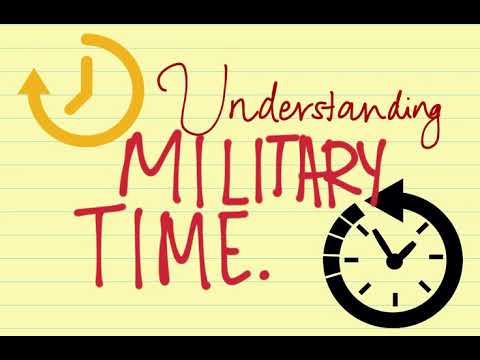 12-HOUR CLOCK vs. MILITARY TIME ⏰