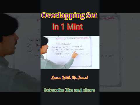 Define Overlapping Set ? what is Overlapping Set? Overlapping Set