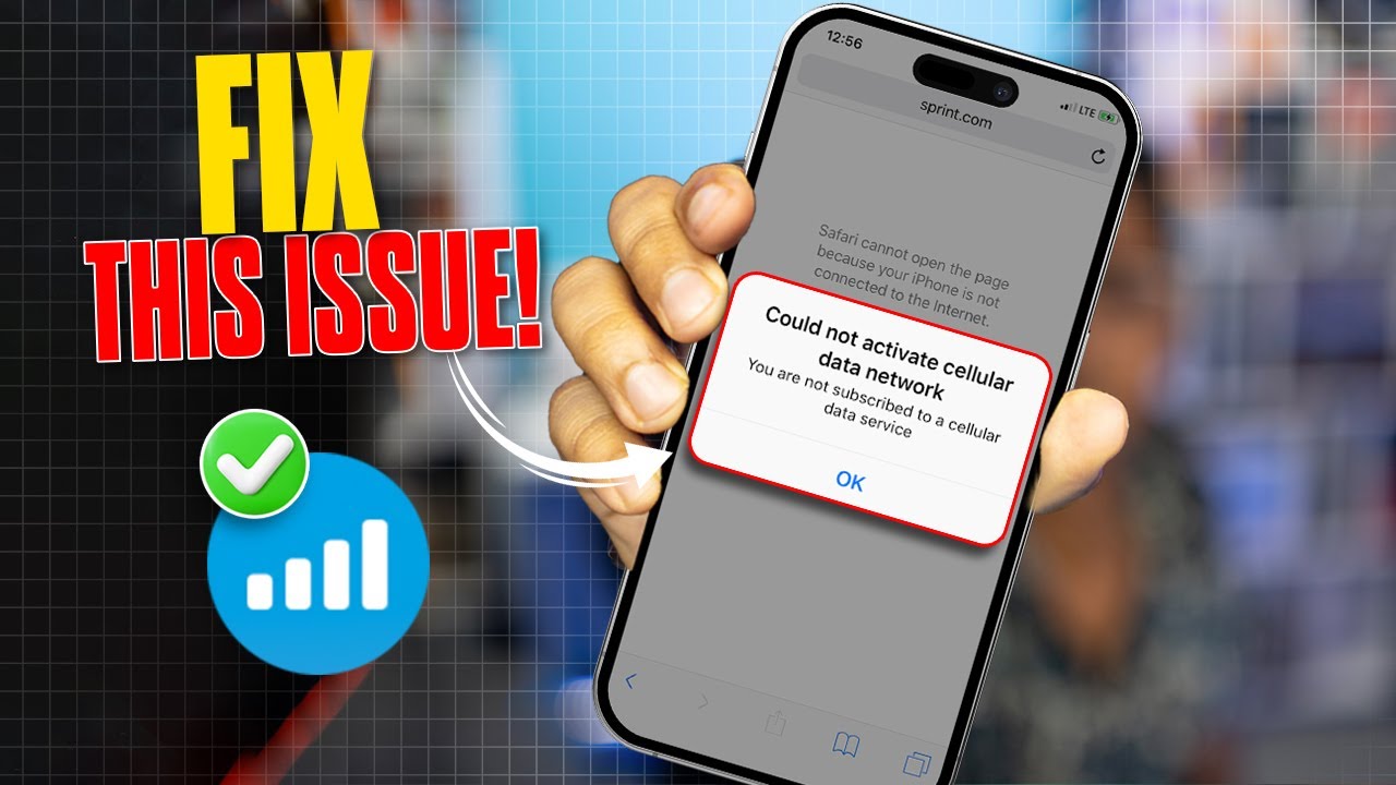 How to Solve Could Not Activate Cellular Data on iPhone | Fix Mobile Data Issues
