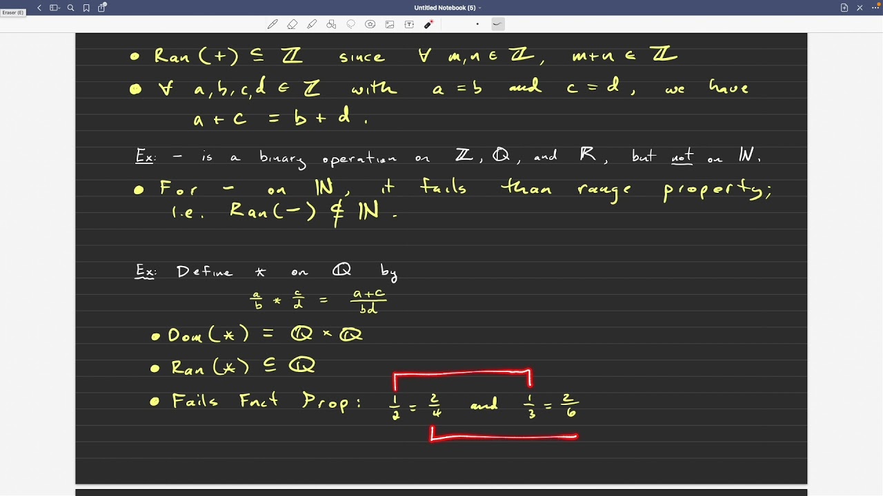 Foundations of Mathematics: Binary Operations - Part I