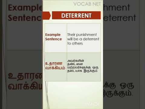 Deterrent Meaning/Example sentence/synonyms/antonyms#vocabs #learn #vocabulary #synonyms #antonyms