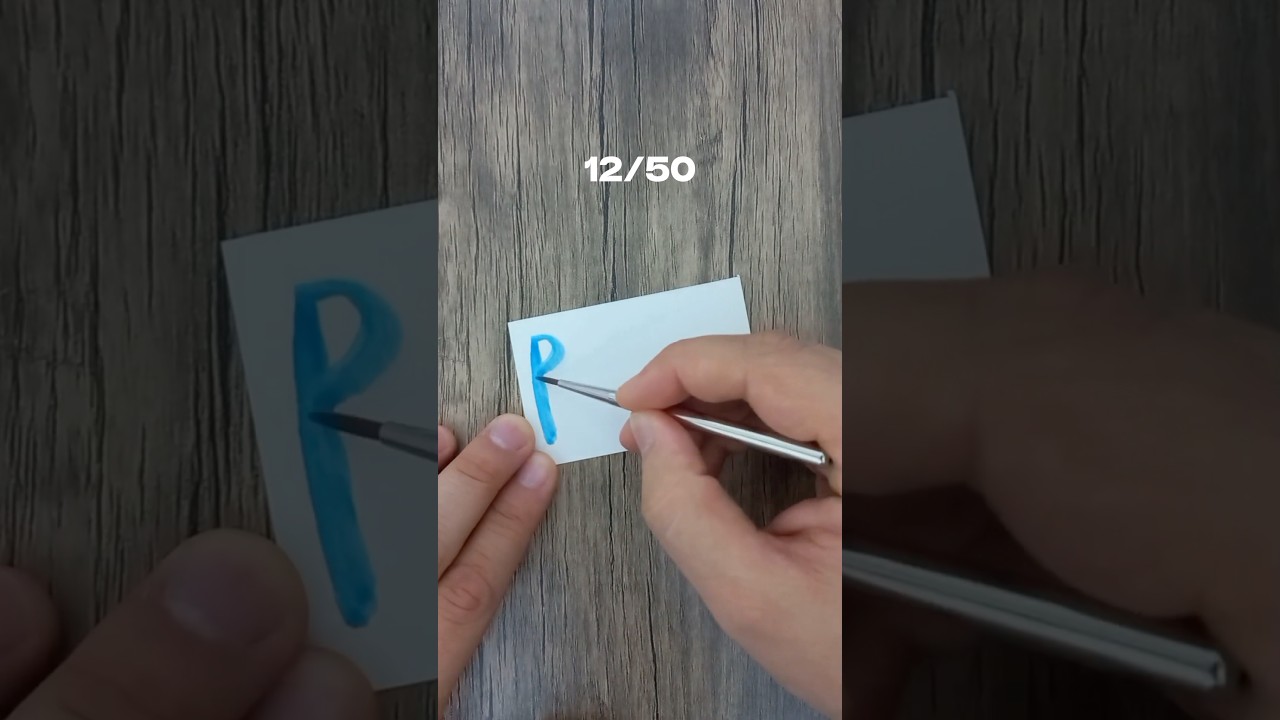 50 Tiny Paper Typographic Doodles | 12/50