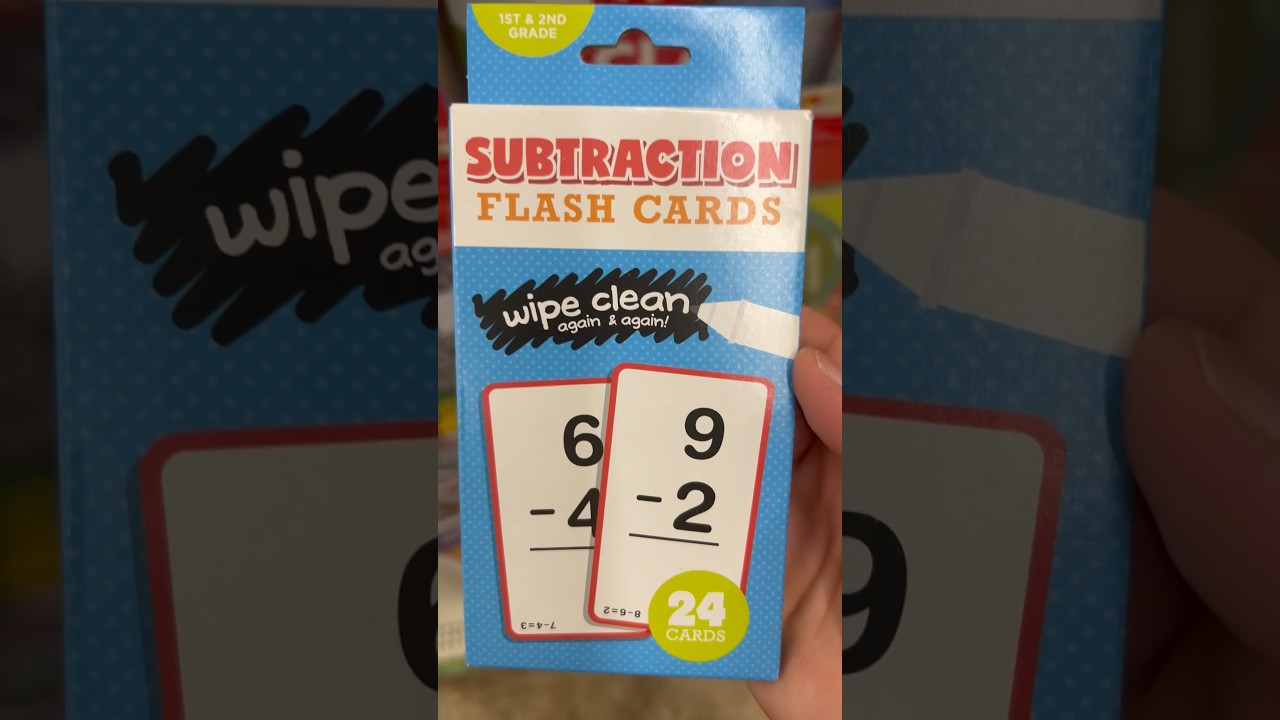 Cool subtraction flash cards at Dollar Tree, Utah #foryou #subtraction #maths #flashcards #study