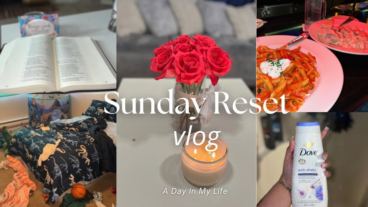 SUNDAY RESET || cleaning + cooking + church + date night