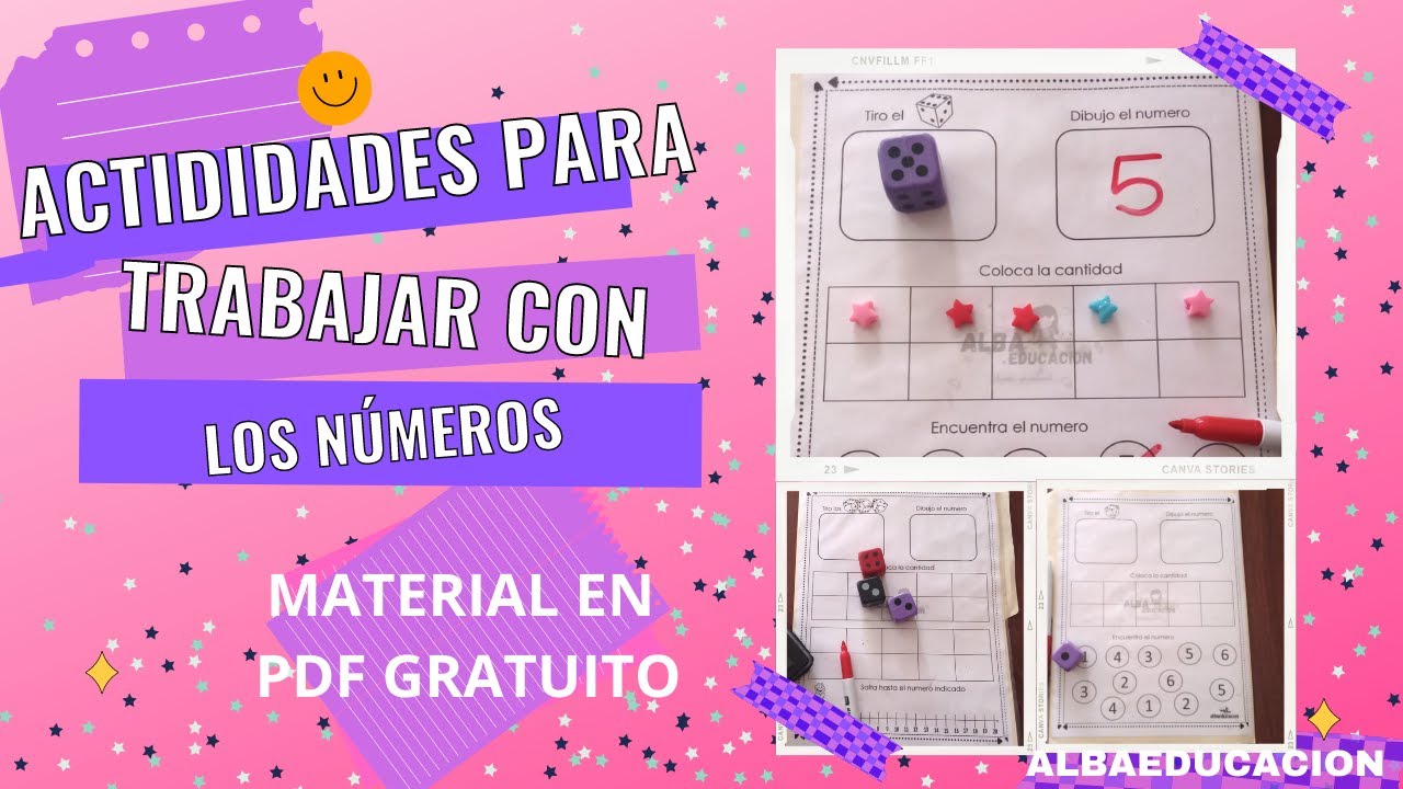 material para trabajar con los números + material en PDF GRATIS