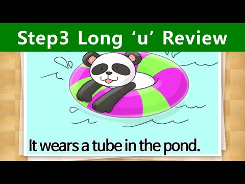 Step 3 | Review 5 (Long u) | 4 Step Phonics | Phonics for Kids