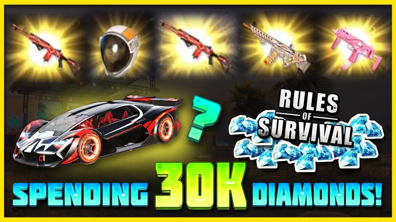 30000 DIAMONDS ON NEW UPDATE IN RULES OF SURVIVAL, LUCKY OPENING!! NOVA?!?!