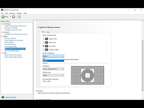 How to Fix | No "display scaling" option nvidia control panel | CRU