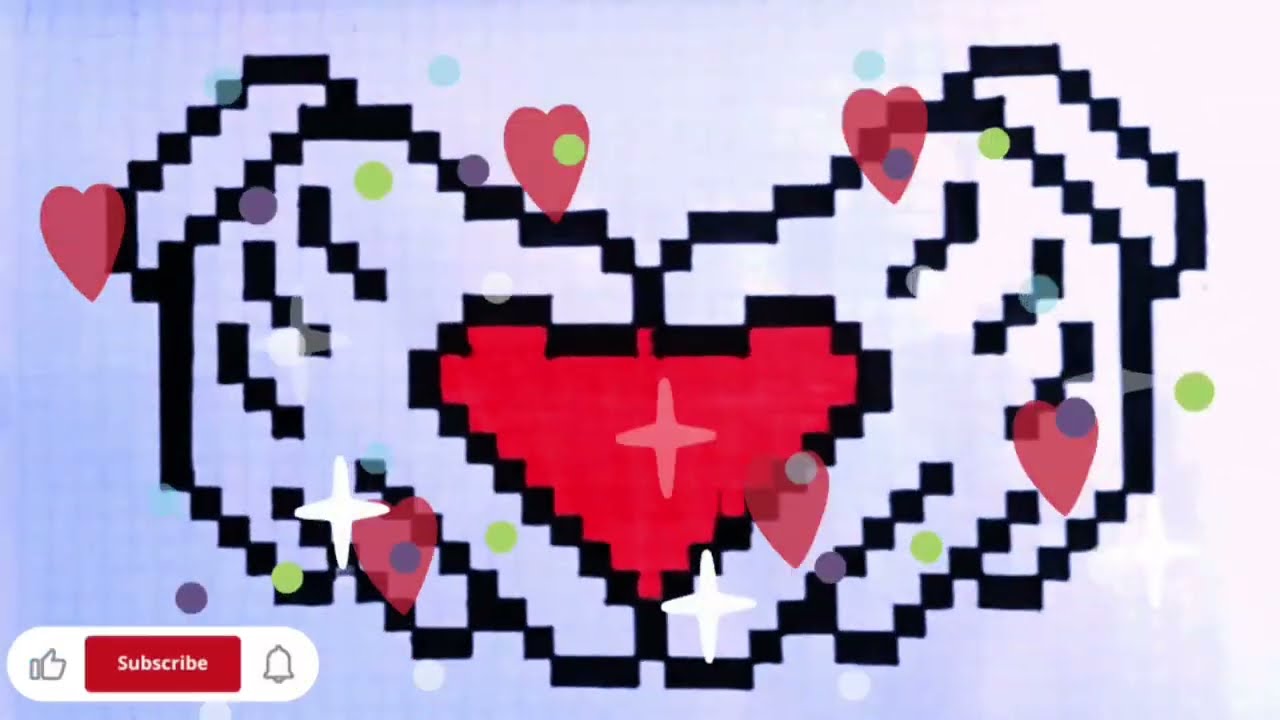 🔥🔥How to draw Impossible Hands-Heart pixel art || Amezing drawing step by step #viral#art#love#pixel