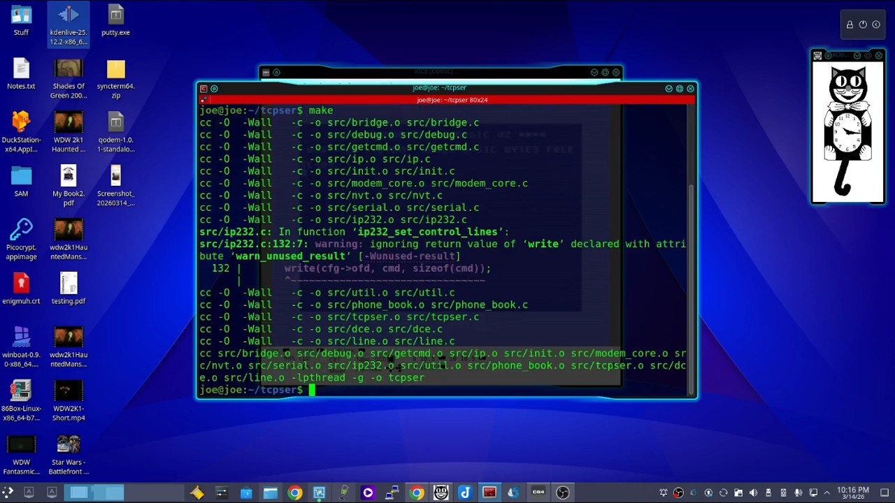 Install tcpser In Ubuntu 24.04