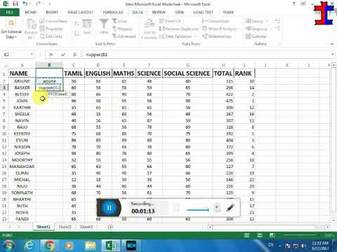 LOWER TO UPPER CASE IN EXCEL TAMIL