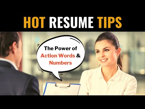 Resume Writing: How to Use Action Words & Numbers | How to Get Interview & Job Offers | Part 1