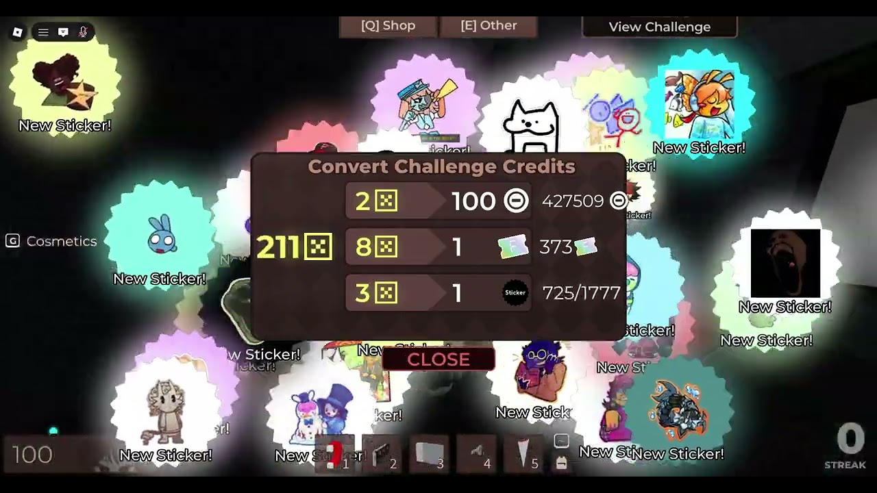 i DIED in regretevator look at my stickers