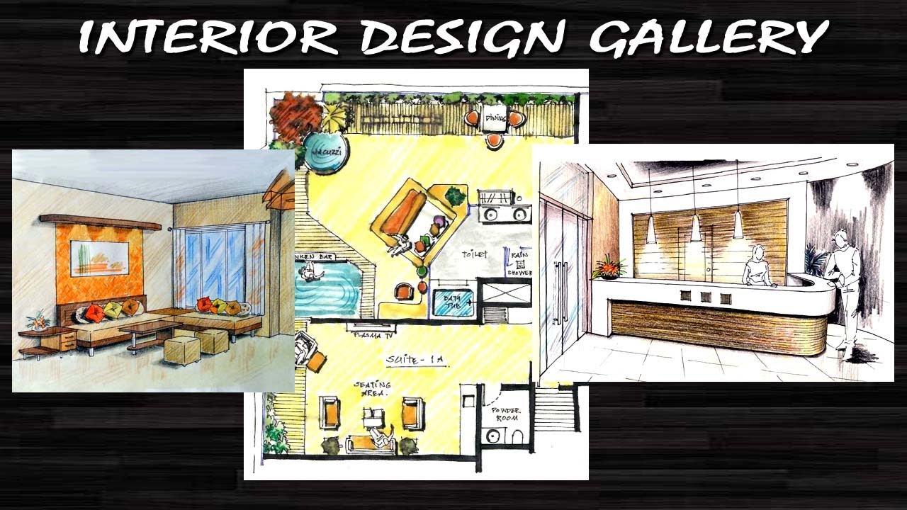 📐 Interior Design Portfolio | Interior Hand Rendering | इंटीरियर डिजाइन