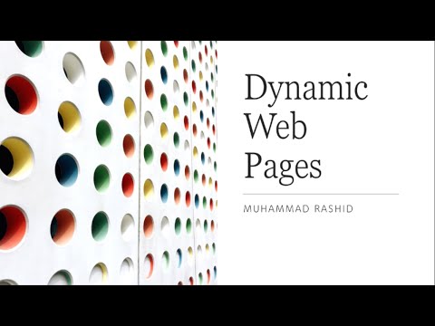 What are Dynamic Web Pages?