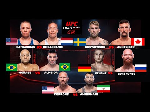 UFC FIGHT NIGHT 45: NAMAJUNAS vs DE RANDAMIE