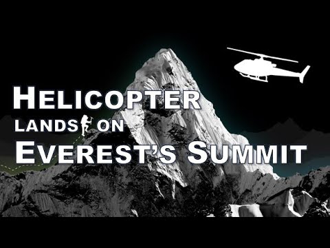 Helicopter lands on the summit of Mount Everest – Why Evolution Is True
