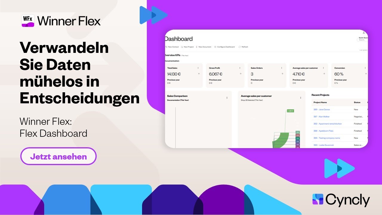 Winner Flex - Dashboards | Deutsch