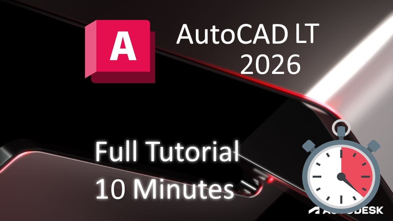 AutoCAD LT - 10 Minute Tutorial For BEGINNERS!