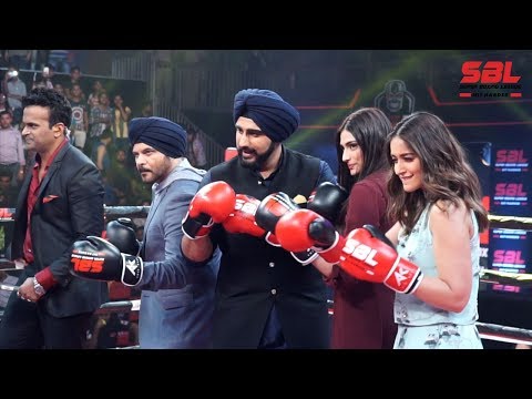 Watch the Mubarakan Star Cast Anil Kapoor, Arjun Kapoor, & More in Super Boxing League - 2017