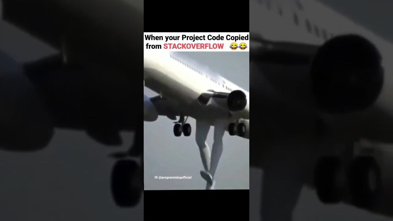When Project Copied from Stackoverflow #programming #python #stackoverflow