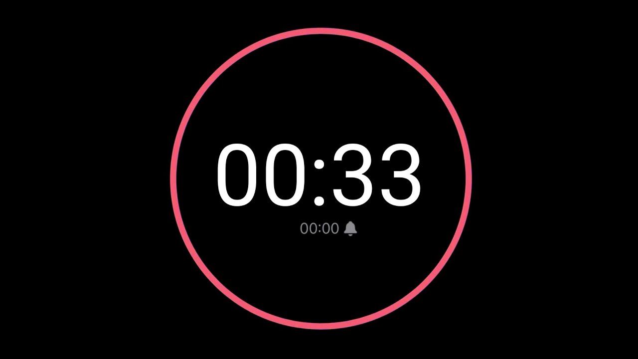 33 Second Countdown Timer / iPhone Timer Style