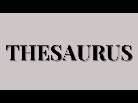 How to Pronounce Thesaurus in English